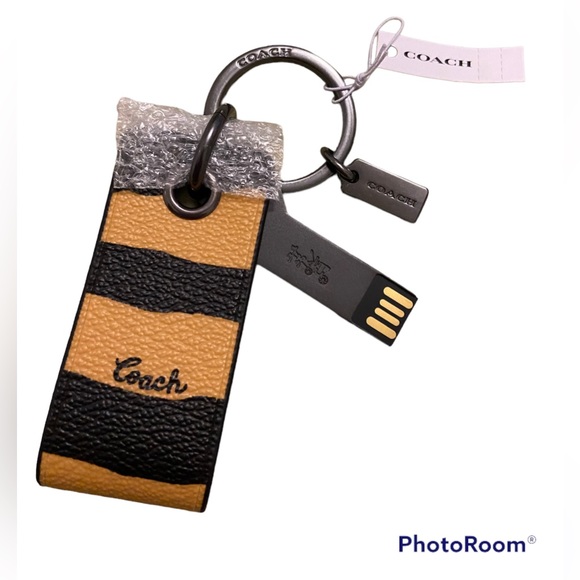Coach | Accessories | Coach Tiger Key Fob With Usb Slide Out 8gb | Poshmark
